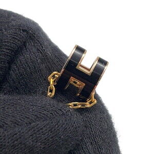 Hermes | Jewelry | Hermes Mini Pop H Necklace Black Hermes Necklace ...